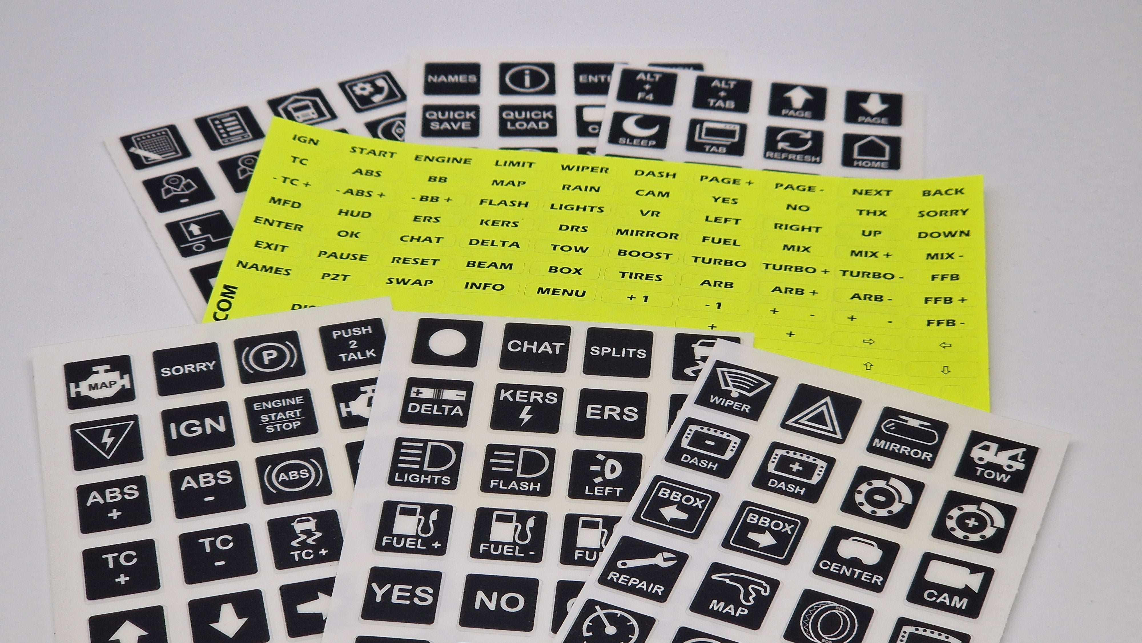 Simracing Sticker and Accessories