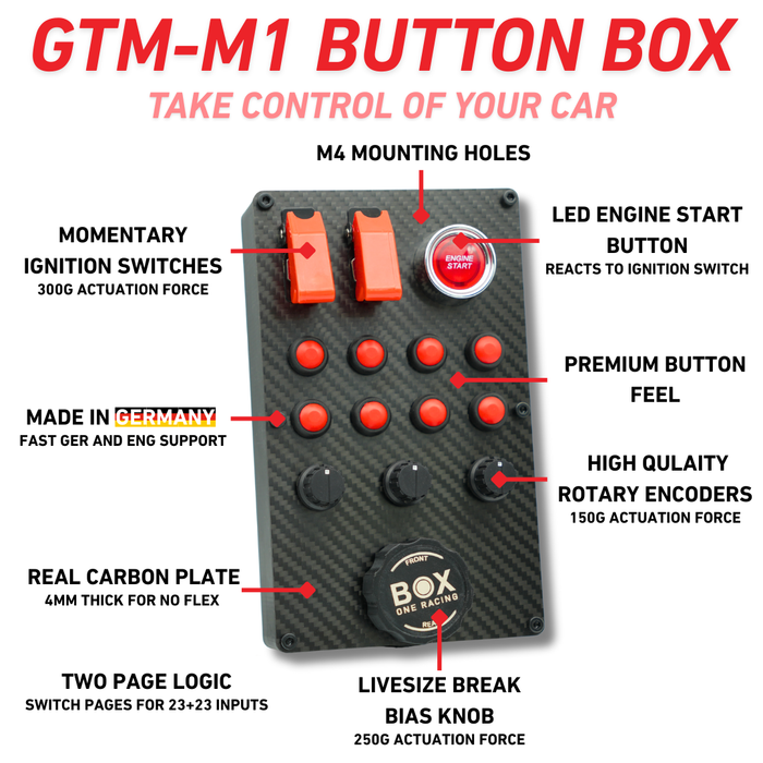 The BEST Simracing Button Box for Simracers | BoxOneRacing